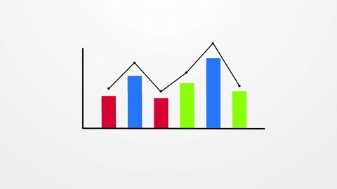 Bar Graph Fluctuating Stock Video Suitable Stock Footage Video (100% ...