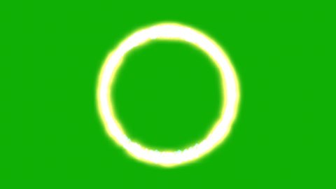 Energy Circle Motion Graphics Green Screen Stock Footage Video (100% ...