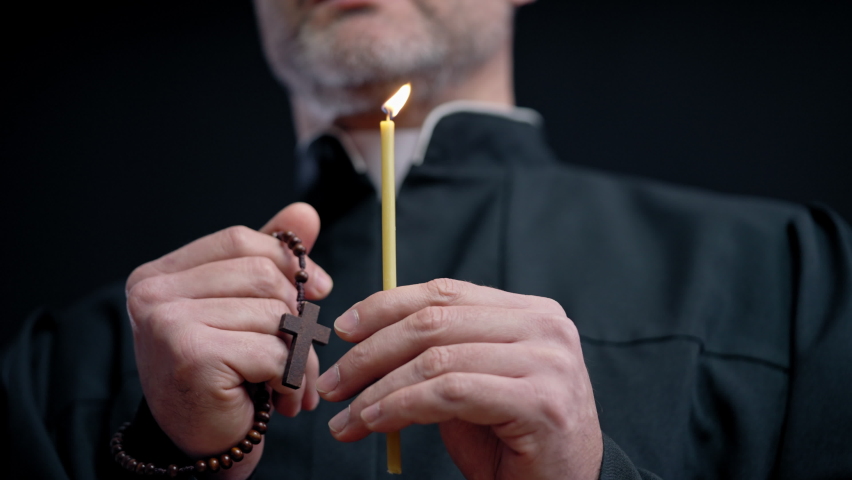 Catholic priest serving mass Stock Video Footage - 4K and HD Video ...