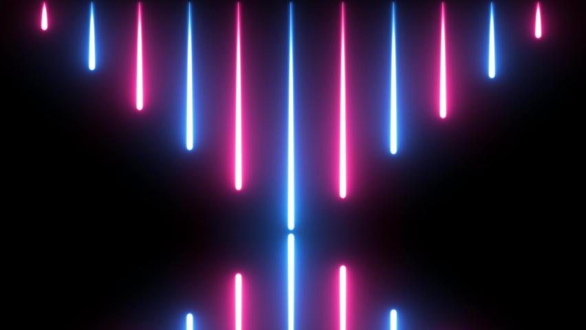 Neon Lights Fluorescent Frame Purple Texture Stock Footage Video (100% ...