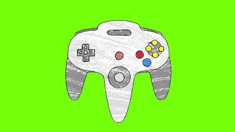 Retro Old Video Game Controller 90s Stock Footage Video (100% Royalty ...