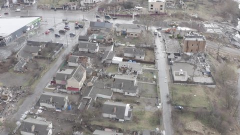 Ukraine Irpin 04102022 City Irpin After Stock Footage Video (100% ...