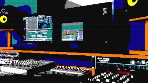 8 Bit Music Studio 3d Animation Stock Footage Video (100% Royalty-free ...