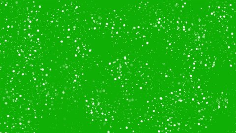 Snow Particles Motion Graphics Green Screen Stock Footage Video (100% ...