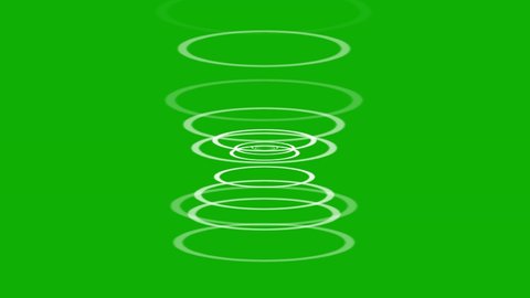Digital Rings Motion Graphics Green Screen Stock Footage Video (100% ...
