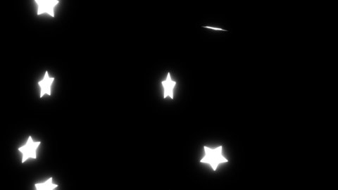 White Glow Stars Falling On Black Stock Footage Video (100% Royalty ...