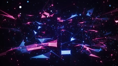 Abstract Animation Loop Plexus Structural Data Stock Footage Video (100% Royalty-free ...