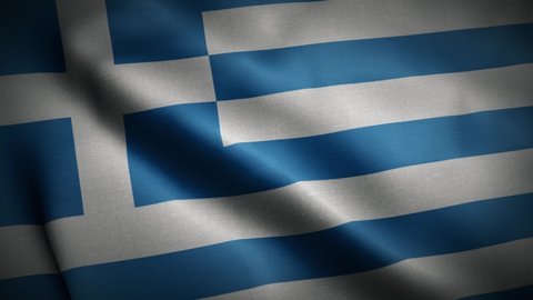 Seamless Loop Animation Greece Flag Stock Footage Video (100% Royalty ...