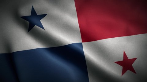 Seamless Loop Animation Panama Flag Stock Footage Video (100% Royalty-free) 1089303213 ...