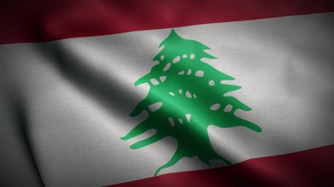 Seamless Loop Animation Lebanon Flag Stock Footage Video (100% Royalty ...
