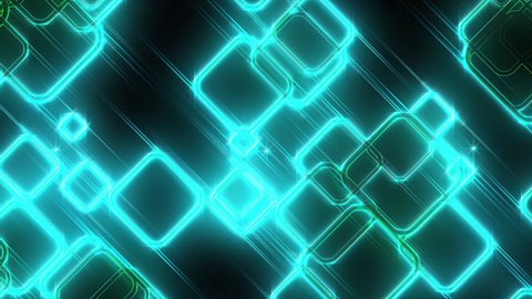 Abstract Glow Squares Lines Computer Generated Stock Footage Video (100 ...