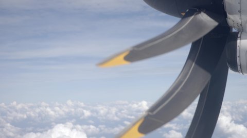 Rotating Propeller On Small Airplane Air Stock Footage Video (100% ...