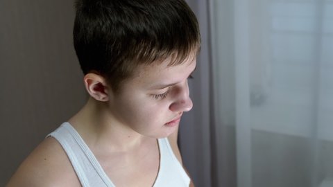 Indignant Child Nervously Screams Talks Looks Stock Footage Video (100% ...