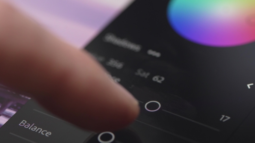 editing picture on touch screen color Stock Footage Video (100% Royalty ...