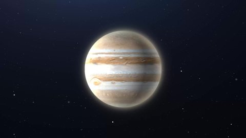 Jupiter Floating Outer Space Stock Footage Video (100% Royalty-free ...