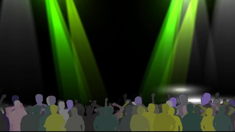 Disco Party Background Green Light Rays Stock Footage Video (100% ...