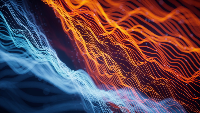 flowing wave lines curve pattern 3d Stock Footage Video (100% Royalty ...