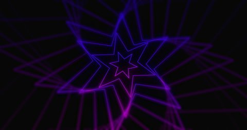 Abstract Looping Stars On Black Background Stock Footage Video (100% ...