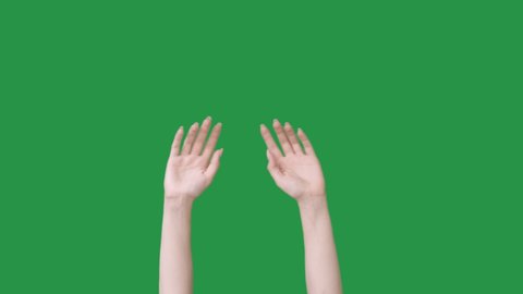 Look Here Hey Gesture Attention Signal Stock Footage Video (100% ...