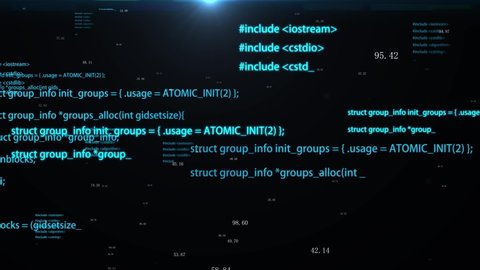 Computer Binary Programming Code Rolling Technology Stock Footage Video (100% Royalty-free ...