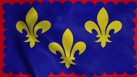 Berry Flag France Waving Wind Realistic Stock Footage Video (100% ...