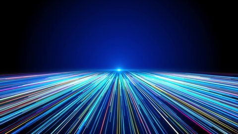 Neon Digital Light Data Transfer Network Stock Footage Video (100% ...