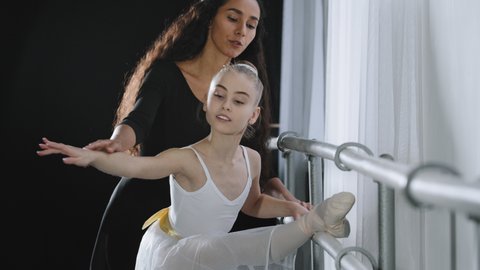 Female Choreographer Teacher Mentor Trainer Classical Stock Footage ...