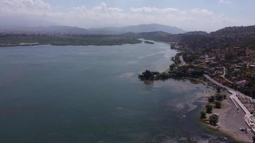 landscape view old shkoder city albania Stock Footage Video (100% ...