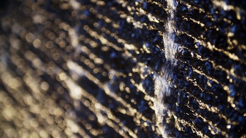 Blurred Spots Water Falling Down Wall Stock Footage Video (100% Royalty ...