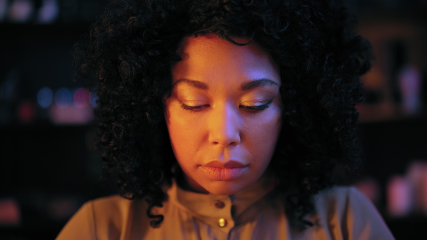 dangerous hypnotizing look evil witch supernatural Stock Footage Video ...