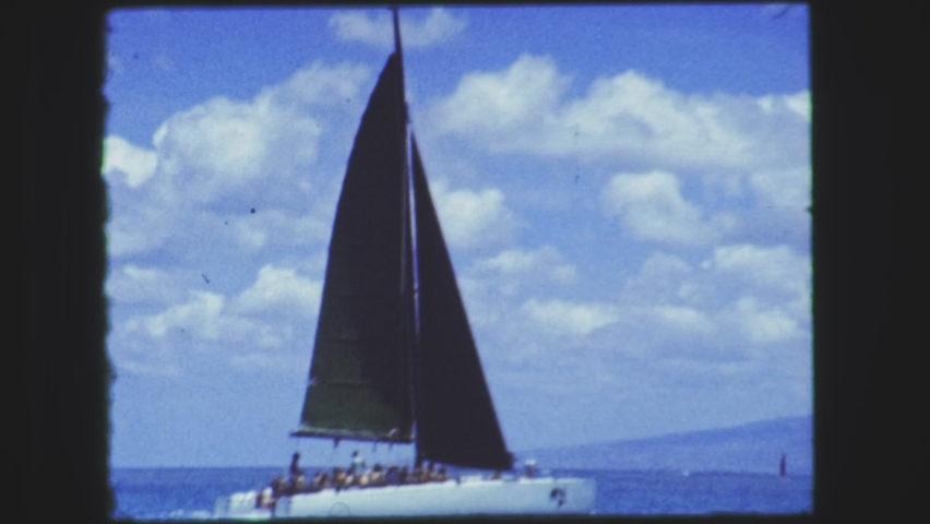 waikiki beach hawaii circa 1980 sea Stock Footage Video (100% Royalty ...