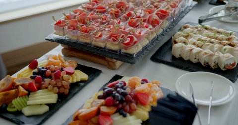 Tartlets Appetizers Aperitif Starter Entree Snacks Stock Footage Video ...