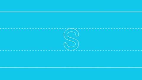 Trace Letter S Marker Animated Letters Stock Footage Video (100% ...