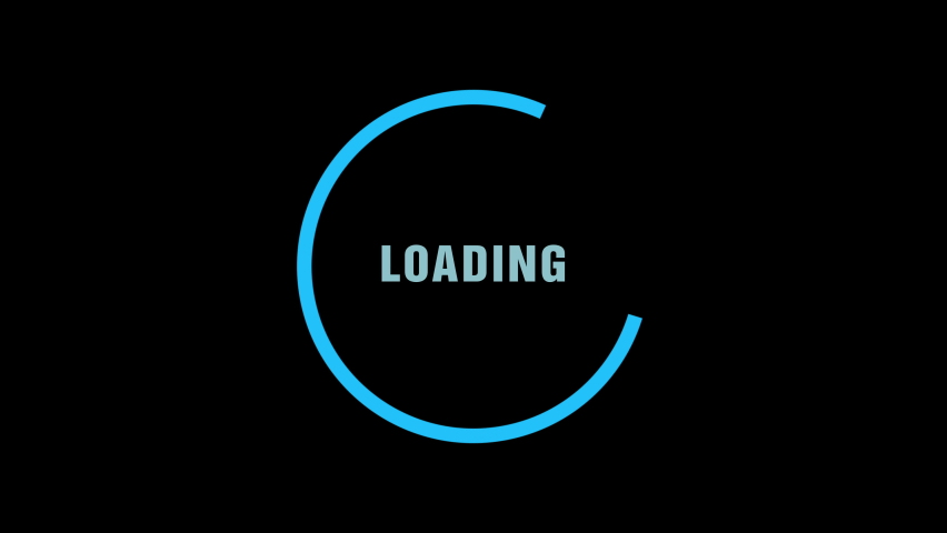 Internet Loading Screen Loop Generic Design Stock Footage Video (100% ...