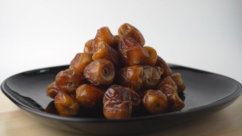 Delicious Sukari Dates Kurma Sukari Sukari Stock Footage Video (100% ...