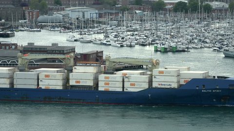 Portsmouth Hants Uk 04252022 Baltic Spirit Stock Footage Video (100% ...