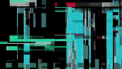 Hacking Computer Network Glitch Effect Background Stock Footage Video ...
