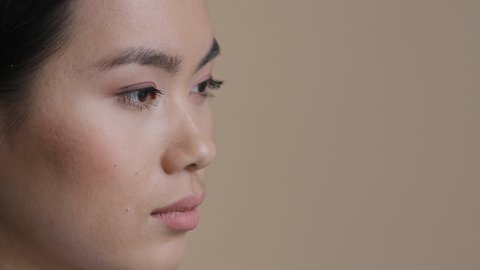 147 Japanese face side view woman Stock Video Footage - 4K and HD Video ...