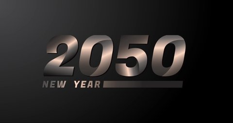 2050 Animation Isolated On Black Background Stock Footage Video (100% ...