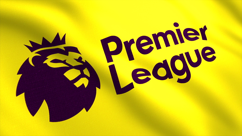 english premier league epl logo waving Stock Footage Video (100% ...