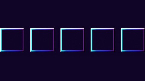 Center Aligned Square Shapes Loop Animation Stock Footage Video (100% ...