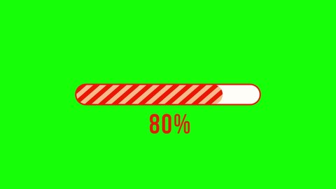 Simple Progress Bar Animation Red Stock Footage Video (100% Royalty ...