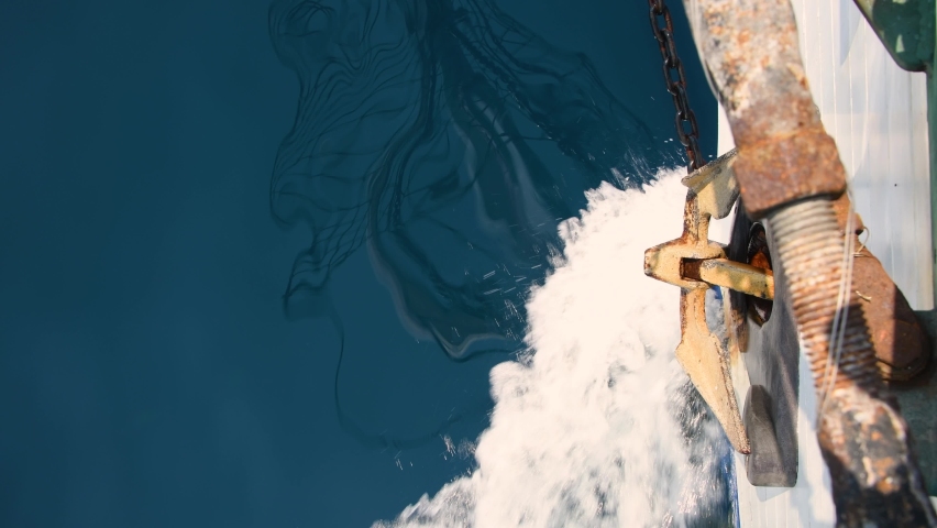 Wooden Sailing Ship Underway Bow Cutting Stock Footage Video (100% ...