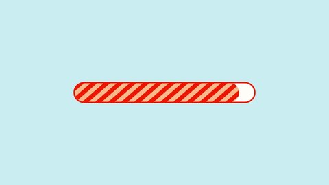 Simple Progress Bar Animation Red Stock Footage Video (100% Royalty ...