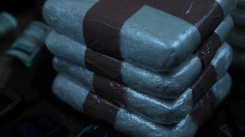 Stash Cocaine Bags Drug Dealer Stash Stock Footage Video (100% Royalty ...