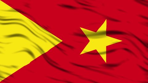 Waving Flag Tigray Ethiopia On Fabric Stock Footage Video (100% Royalty ...