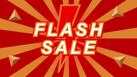 Flash Sale Motion Graphic Smooth Animation Stock Footage Video (100% ...
