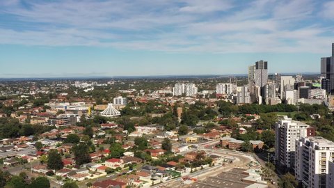 Parramatta Cbd Highrise Towers Sydney West Stock Footage Video (100% ...