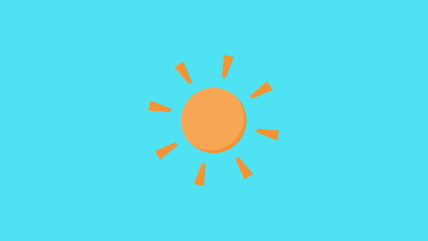 simple cute sun animation Stock Footage Video (100% Royalty-free ...