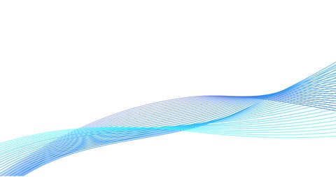 Blue Abstract Lines Animation Loop Alpha Stock Footage Video (100% ...